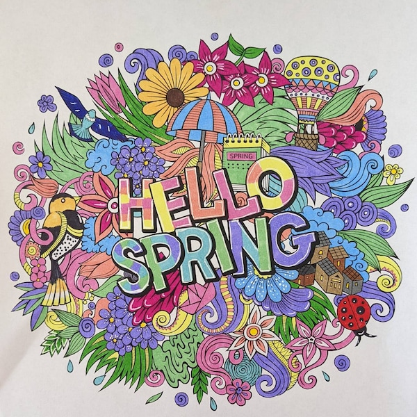 Cleaning Digital Coloring Page, Adult Coloring, Clean Doodles ...