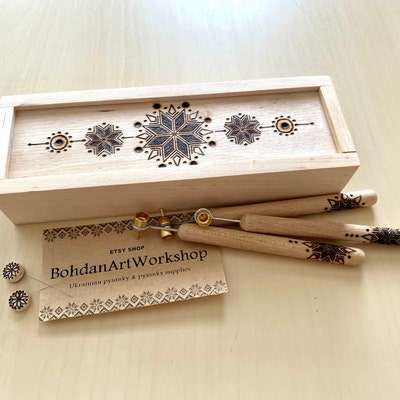 Ukrainian Egg Decorating Kit, Pysanky Supplies, Hot Wax Pens, Pysanky ...