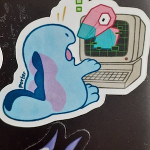 Porygon Cyber Shaker Acrylic Charm - Etsy
