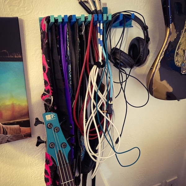 Studio Cable Rack for Guitar Leads XLR AV Kit Etc, Made From Aluminium ...