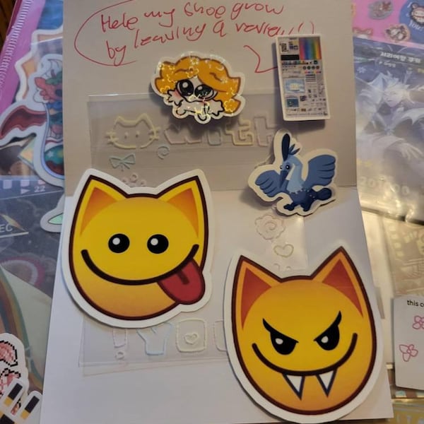 Y2K Animal Jam Cat Emojis Sticker Set - Waterproof - Etsy