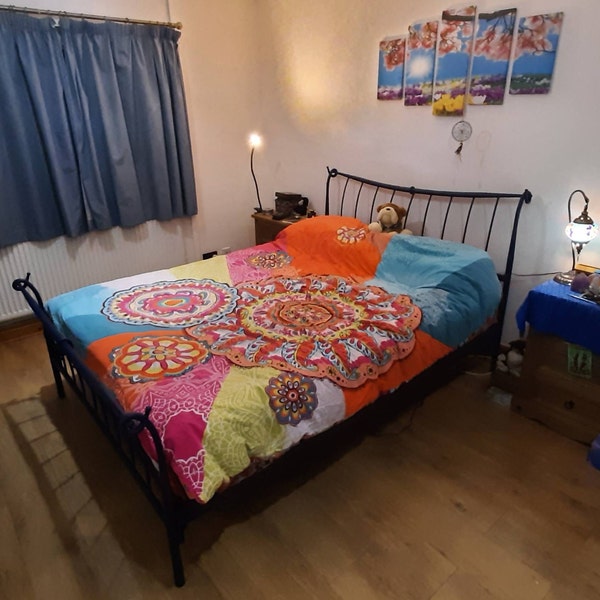 Antique Iron Industrial Style Elemental Dreams Bed IRIS | Industrial ...