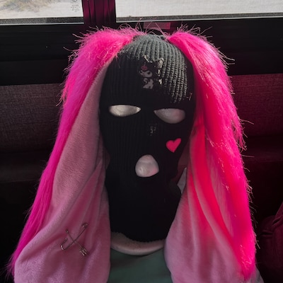 Custom Goth Punk Alt Bunny Ski Mask - Etsy