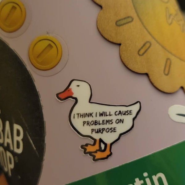 I Think I Will Cause Problems on Purpose Stickers Labtop Aesthetic ...