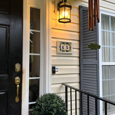 3 Number Tile Address Numbers Letters and Plaque Frames - Etsy