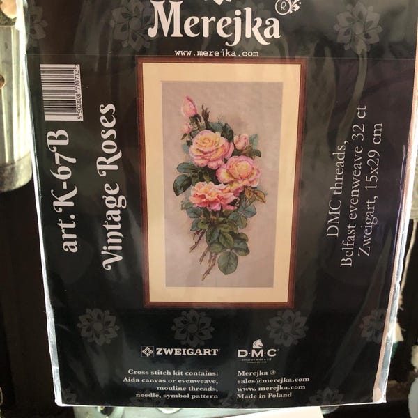 Roses Counted Cross Stitch Kit by Merejka K-67 - Cross Stitch KIT With ...