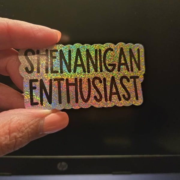 Shenanigan Enthusiast Laptop Stickers, Funny Stickers, Sarcasm Laptop ...