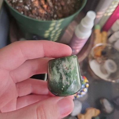 Nephrite Jade Tumbled Stone Polished Natural Nephrite Jade Crystal ...