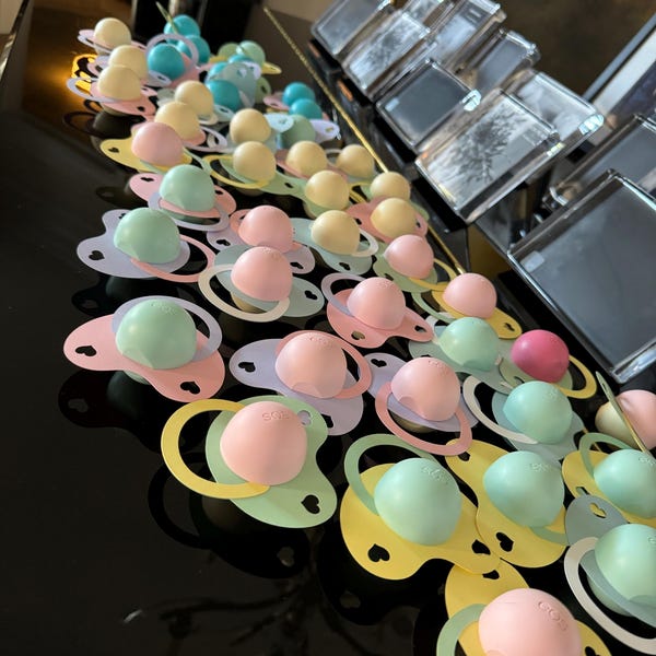 Baby Shower Pacifier Favor, Eos Lip Balm Favor, Baby Shower Lip Balm ...