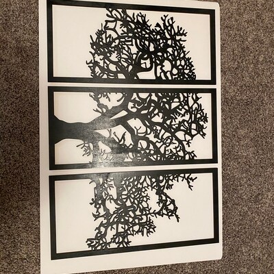 Tree Wall Hanging CDR, CNC File, Wall Panels, Room Decor, Tree Patterns ...