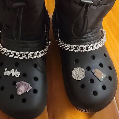 Bling Croc Chains. Rhinestone Croc Chains. Gold Croc Chain, Silver Croc ...