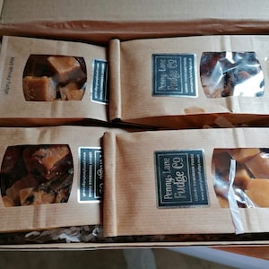 Large Fudge Gift Box Choose up to 3 Flavours Gluten Free | Etsy