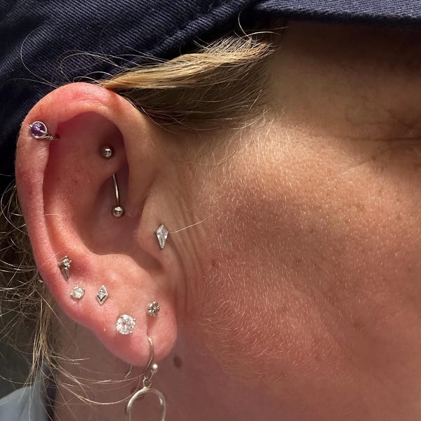 Belly Button Ring, Dainty Naval Ring, Belly Button Hoop, Belly Piercing ...