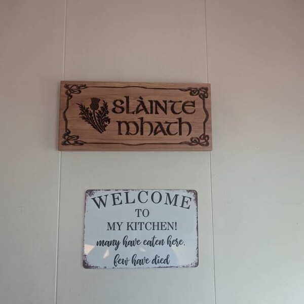 Ceud Mìle Fàilte; Scottish Gaelic Welcome Sign;celtic Welcome Sign ...