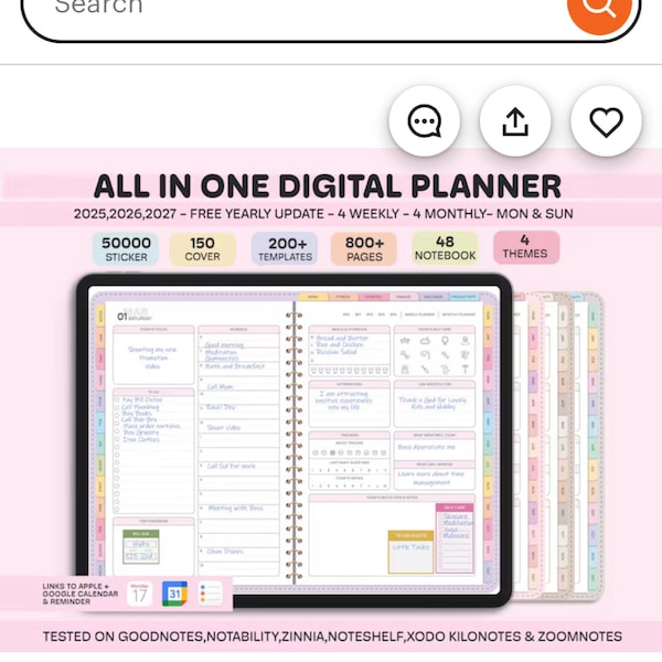 Digital Note Taking Goodnotes Notability Template Nursing School ...