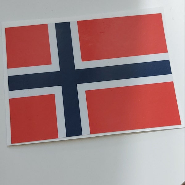Norway Norwegian Flag Sticker Label Vinyl Decal Car Truck SUV Sticker ...