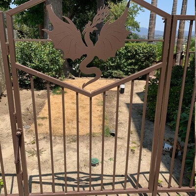 Four Dragons Metal Wind Catcher Spinner Rustic Garden Mythical - Etsy