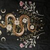 Gothic Snake Cross Stitch Pattern PDF - Flowers Crescent Moon Witchy ...