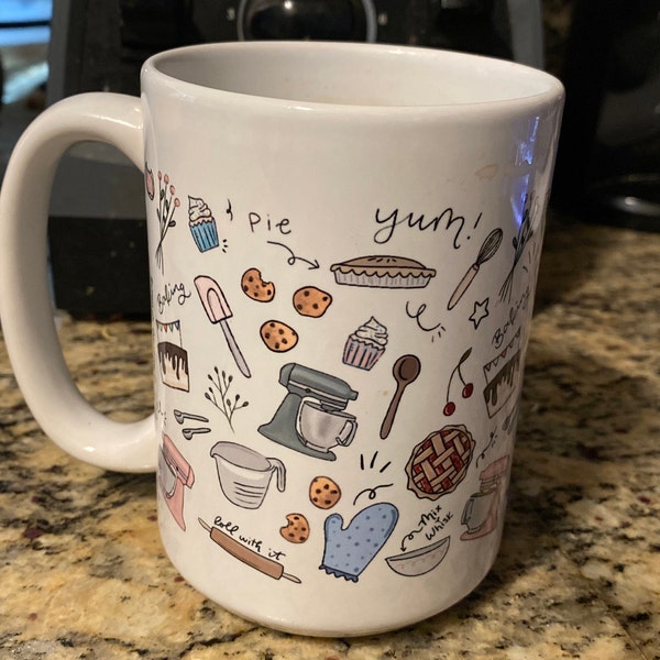 Baking Mug, Pastry Chef Gift, Baking Lovers, Gifts for Bakers, Baking ...