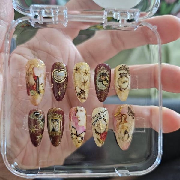 Fourth Wing Original Press on Nails, Dragon Press on Nails - Etsy Canada