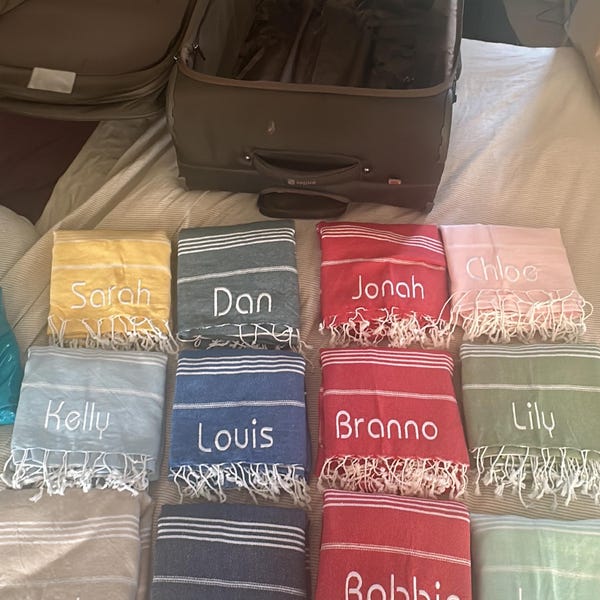 Personalized BEACH Towel, Custom Name Beach Towels for Kids and Adults ...