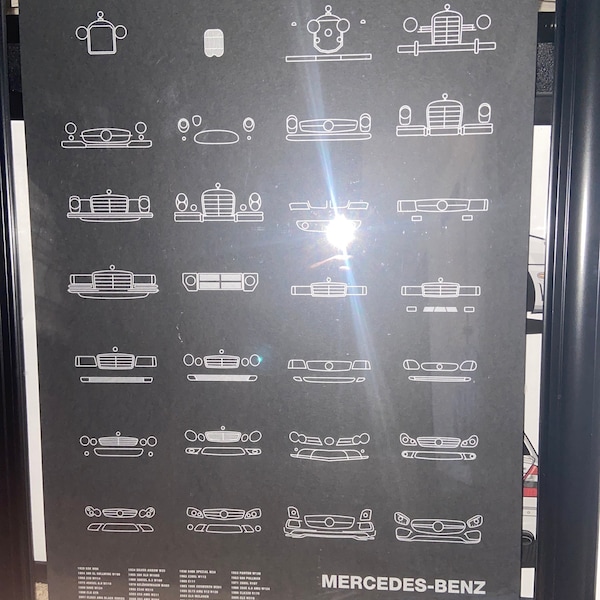 Auto Icon Screen Print Series: Mercedes-benz - Etsy