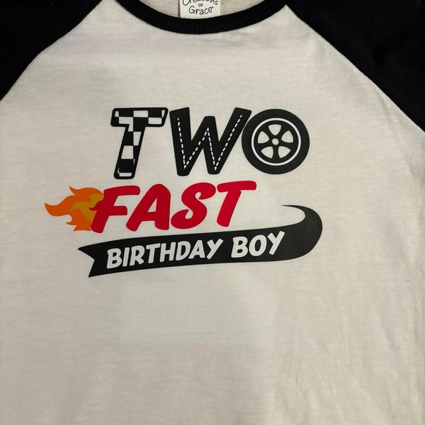 Two Fast Birthday Boy SVG PNG Cut File, Race Car Birthday 2 ...