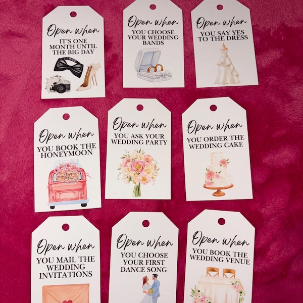 Engagement Wine Tag Gift Basket Label Set Engagement Gift Wine Basket ...