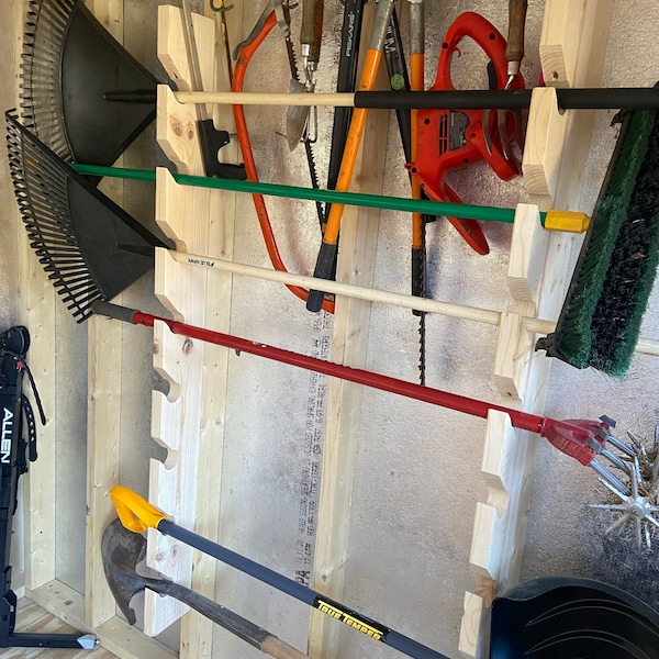 The Original* - Yard Tool Rack - Etsy Australia