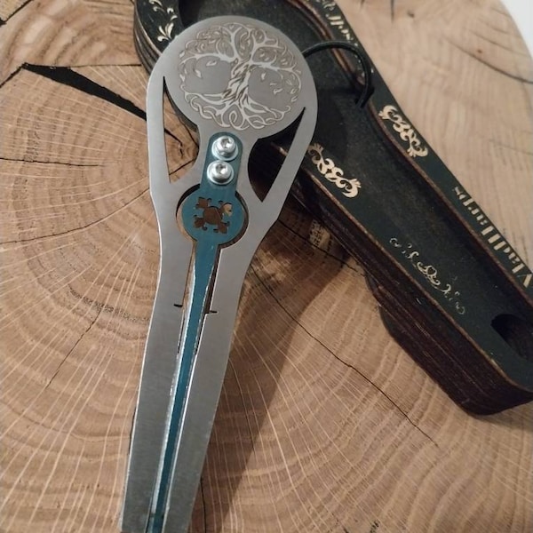 MEGABASS 2 in 1 Jew's Harp - Tree of Life - in a Wooden Case (jaw/mouth ...