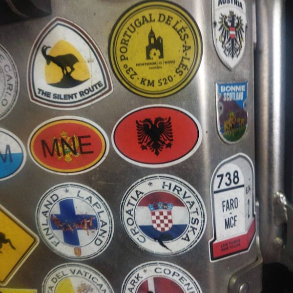 USA Map Flag Silhouette Sticker for Laptop Book Fridge Guitar ...