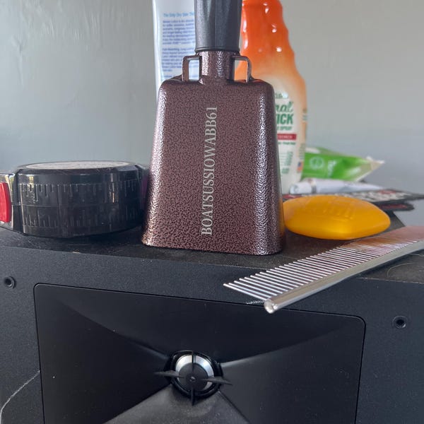 Personalized COWBELL Cow Bell Team School Spirit Dinner Bell Call Hand ...