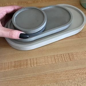 BUBBLE Concrete Tray, Asymmetrical Bowl, Catch All Tray, Pebble Jewelry ...