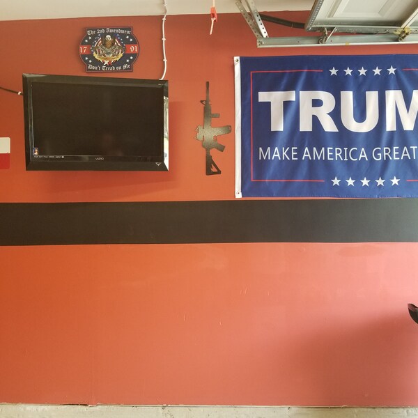 AR-15 Metal Gun Sign | Custom Metal Wall Art | Military Sign | Firearm ...