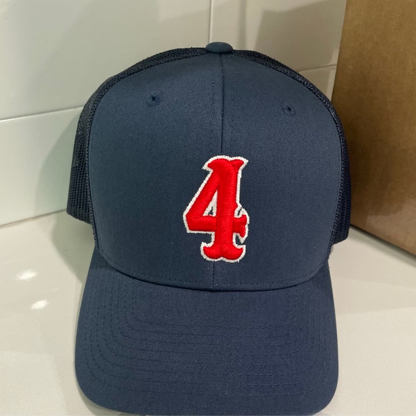 Free Personalization 3D Number Puffed Numbers Embroidered Hat, Fire ...