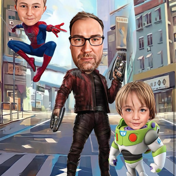 Turn Yourself Into Superhero, Custom Digital Download Superhero ...