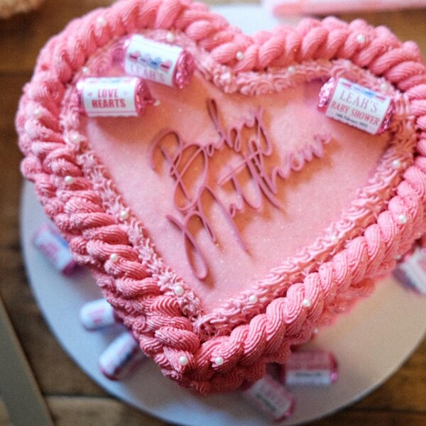 Acrylic Baby/babi 'name' Cake Topper or Charm. Various Fonts, Colours ...