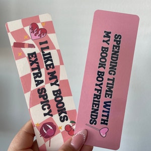 Lover Bookmark Collection Pink Bookmark Handmade Bookmarks Laminated ...
