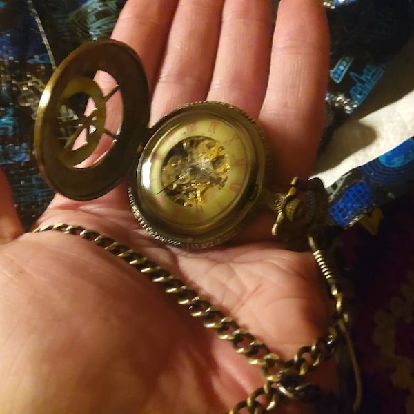 Time Lord Mechanical Pocket Watch - Pocket Chain or Necklace - Etsy