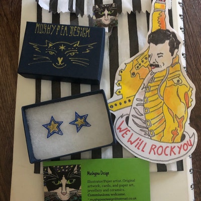 Rockabilly Tattoo Hand Made Papercut Notebook-stationery-notepad ...