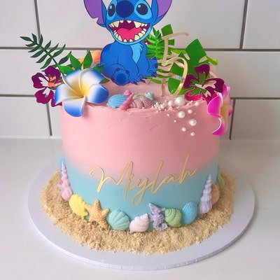 Stitch Cake Topper Set - Etsy UK