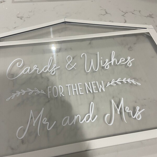 Card Vinyl Decal, Wedding Post Box Vinyl, Ikea Greenhouse, Vinyl for ...