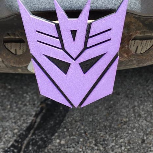 3D Printed Transformer Trailer Hitch Covers. Autobots | Decepticons - Etsy