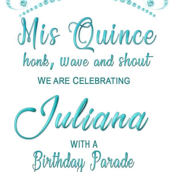 Mis Quince | Quinceanera Court Proposal Message Dama Chamberlain by ...