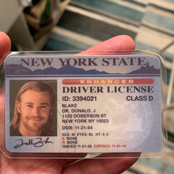 Avenger's Thor ID (donald Blake Driver's License) - Etsy