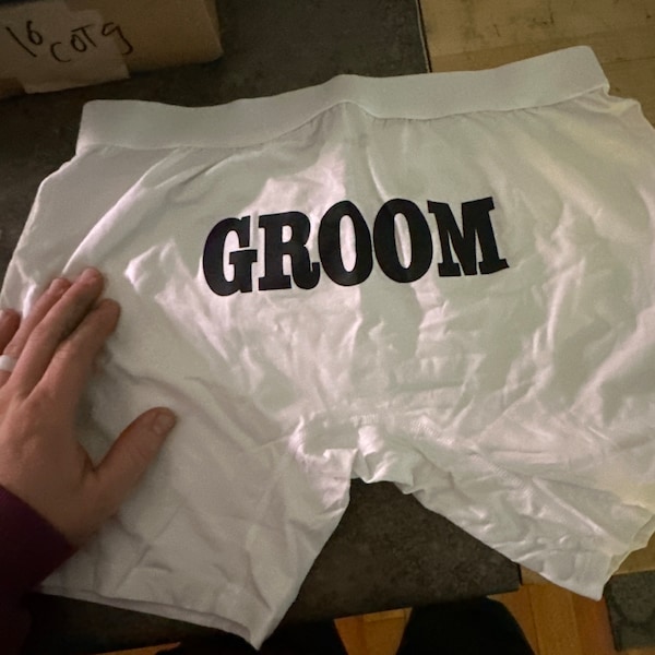 Wedding Party Boxer Briefs Set of 6, Groom Underwear, Wedding Underwear ...