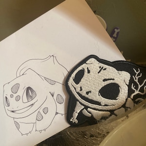 Spooky Bulbasaur Patch | Etsy