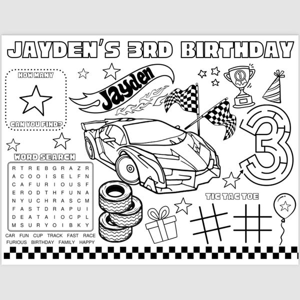 Unicorn Birthday Party Activity Sheet | Unicorn Rainbow Themed Party ...