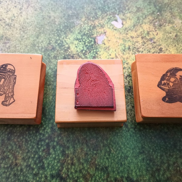 P54 R2D2 Robot Line Art Rubber Stamp - Etsy