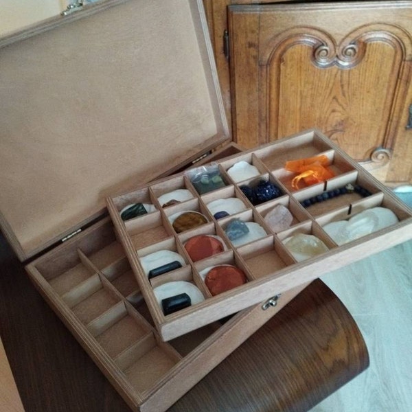 Collection_ Display Box / 48 Compartment Box / Dark Brown Collection ...